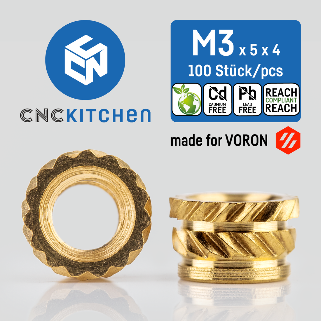 M3 Voron Heat Set Insert - 100pcs – Vector 3D