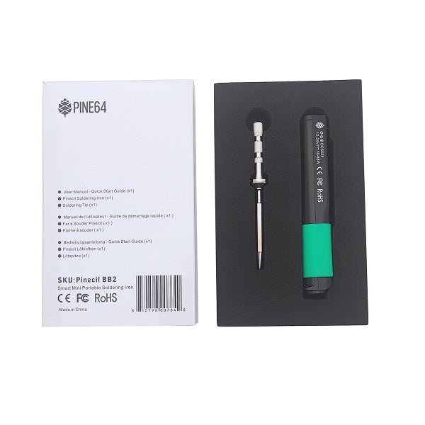 Pinecil V2 Smart Mini Soldering Iron – Fast, USB-C, DC Power – Vector 3D